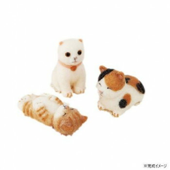 【楽天市場】（同梱不可） ハマナカ 手芸キット ベビーアニマル ねこの赤ちゃん H441-580 アクレーヌでつくるベビーアニマル：オフィス ユー