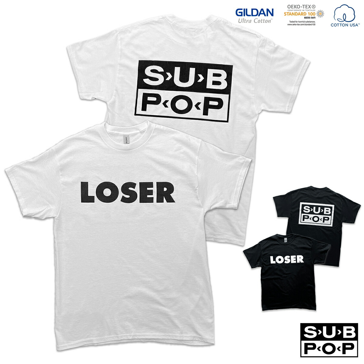 【楽天市場】SUB POP 「LOSER 」 サブポップ SUBPOP オルタナ ロック グランジ バンド Tシャツ 【GILDAN ...