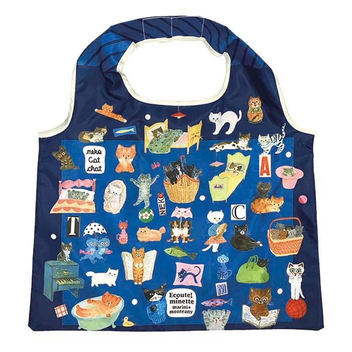 【楽天市場】【アウトレット】【ECOUTE！】E.minette 折りたたみエコバッグ デイリーバッグ 【catslife / キャッツライフ】：OGURI