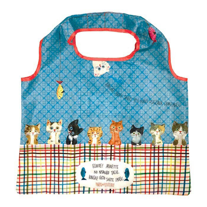 【楽天市場】【売り切れ】【ECOUTE！】E.minette 折りたたみエコバッグ デイリーバッグ 【考え中】：OGURI