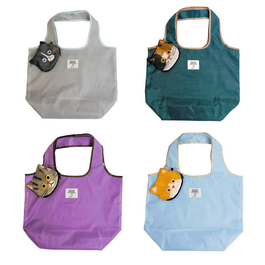 【楽天市場】【売り切れ】【ECOUTE！】E.minette 折りたたみエコバッグ デイリーバッグ ニャンコエコバッグ：OGURI