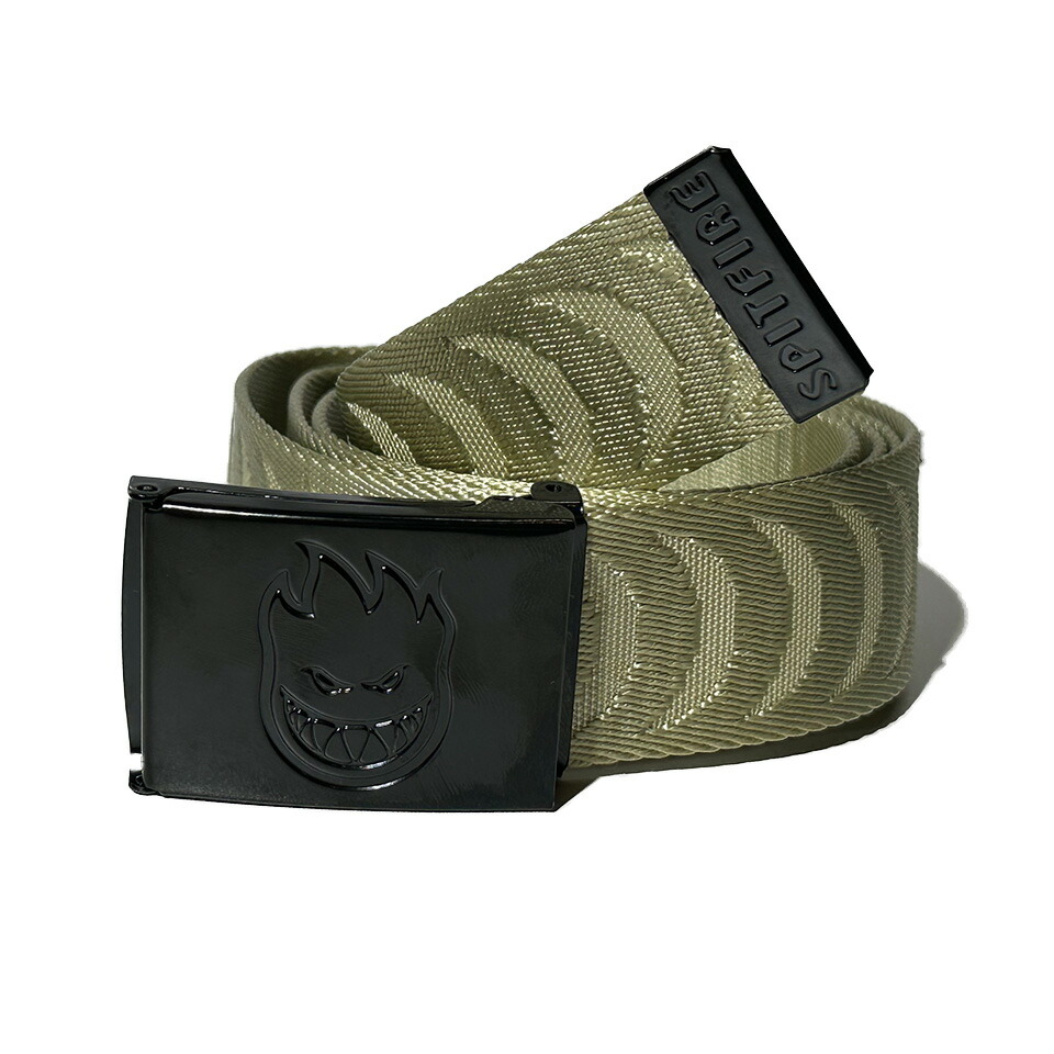 【楽天市場】【 SPITFIRE / BIGHEAD CRESCENT JACQUARD WEB BELT / TAN × BLACK ...