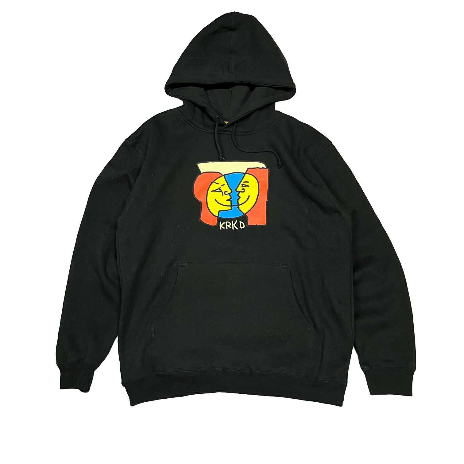 【楽天市場】【 KROOKED / KRKD MOONSMILE HOODIE / BLACK 】 クルキッド スウェットパーカー フーディ ...