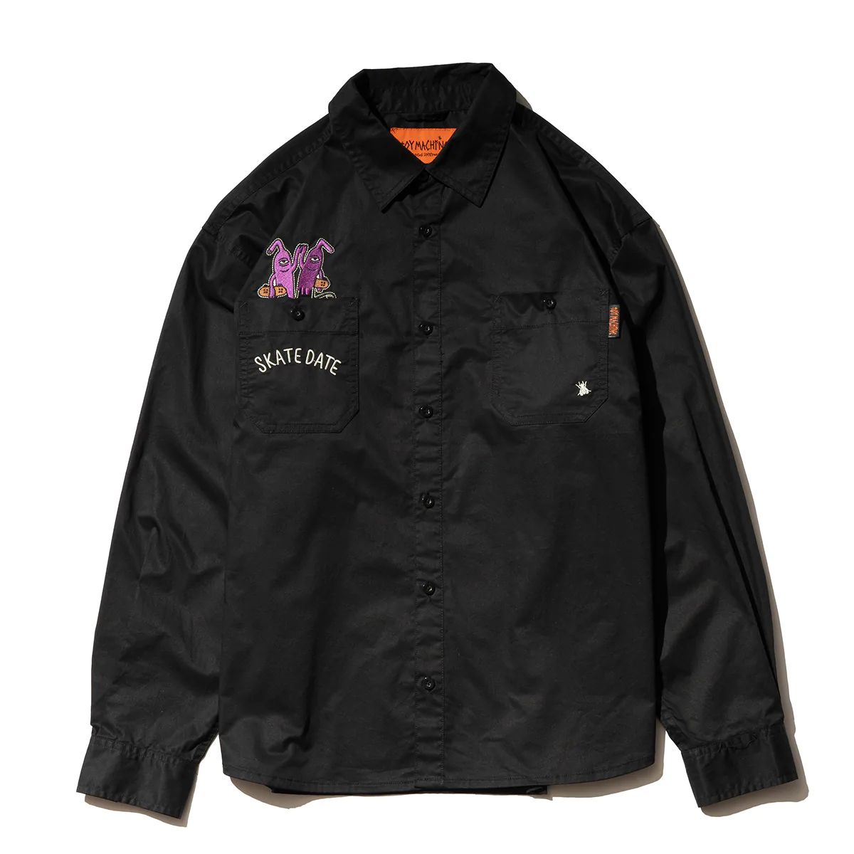 【楽天市場】【 TOY MACHINE / SKATE DATE BIG WORK SHIRTS / BLACK 】 トイマシーン シャツ ...