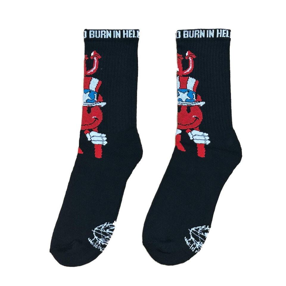 【楽天市場】【 WORLD INDUSTRIES / I WANT YOU SOCKS / BLACK 】 ワールドインダストリーズ ソックス ...