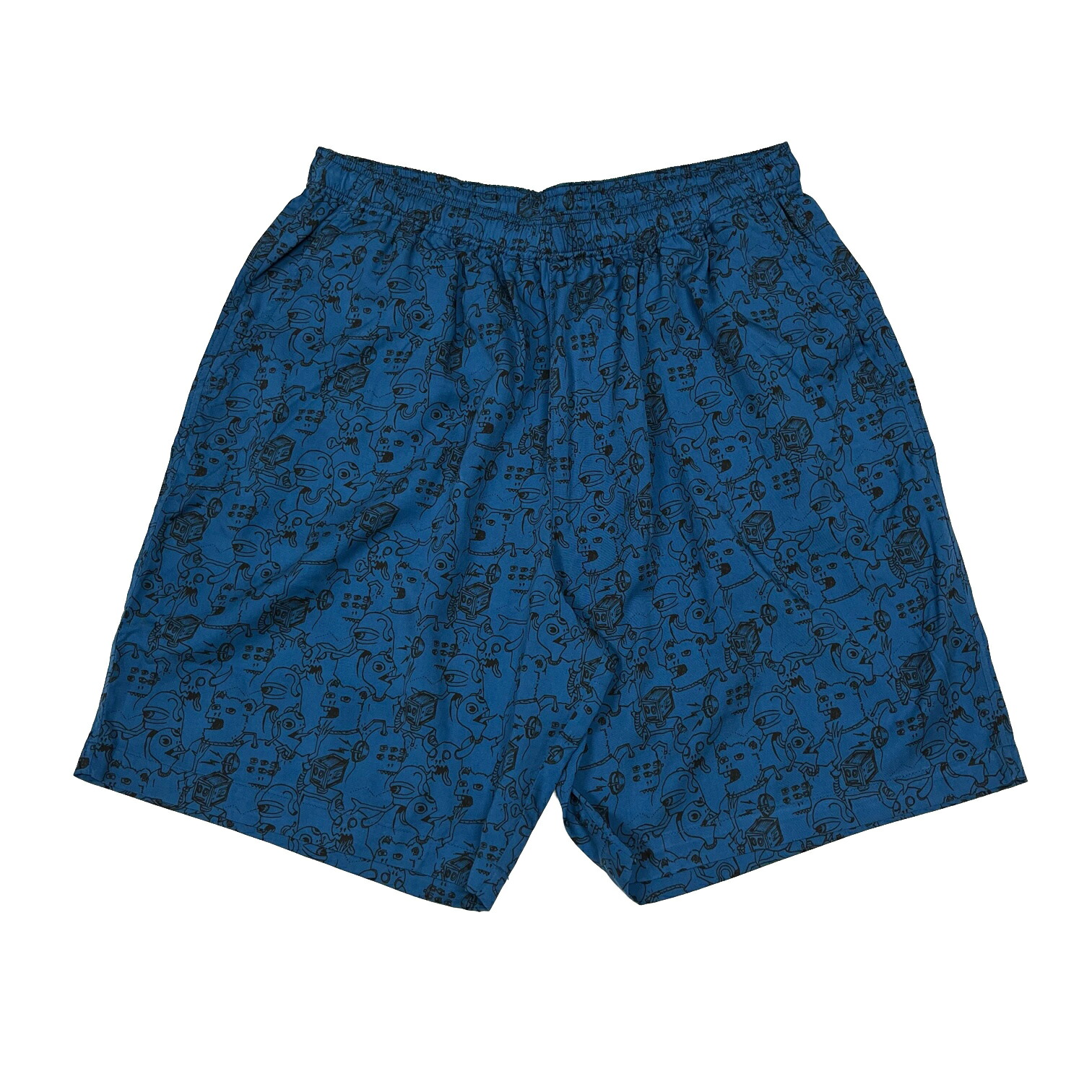 【楽天市場】【 TOY MACHINE / CHARACTERS PRINT SHORT PANTS / NAVY 】 トイマシーン トイマ ...