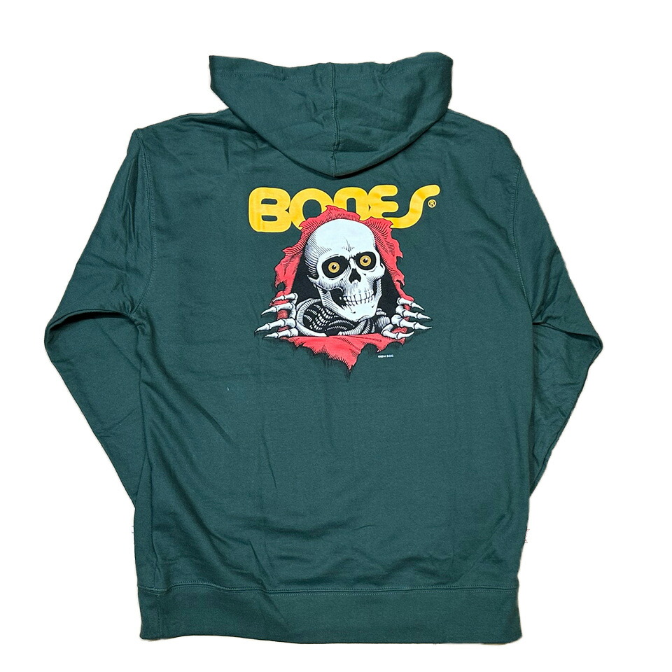 【楽天市場】【 BONES / RIPPER HOODIE / ALPINE GREEN 】 ボーンズ スウェット パーカー フーディ スカル ...
