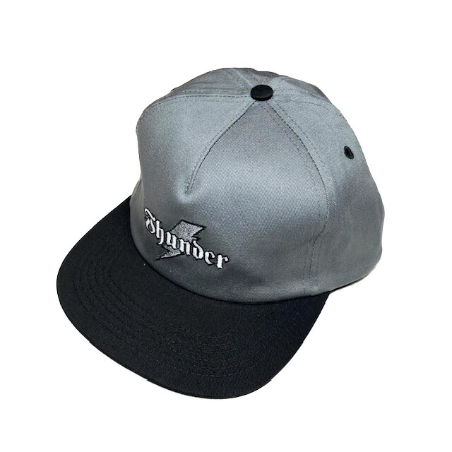【楽天市場】【 THUNDER / BOLT SCRIPT SNAPBACK / CHARCOAL 】 サンダー キャップ スナップバック 帽子 2トーン チャコール グレー 灰 ...