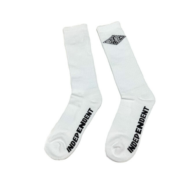【楽天市場】【 INDEPENDENT / DIAMOND GROUNDWORK SOCKS / WHITE 】 インディペンデント ソックス ...