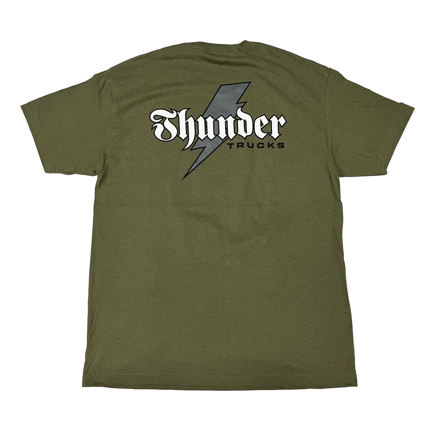 【楽天市場】【 THUNDER / BOLT SCRIPT S/S TEE / MILITARY GREEN 】 サンダー 半袖 Tシャツ オリーブ スケートボード：OHCA clothing ...
