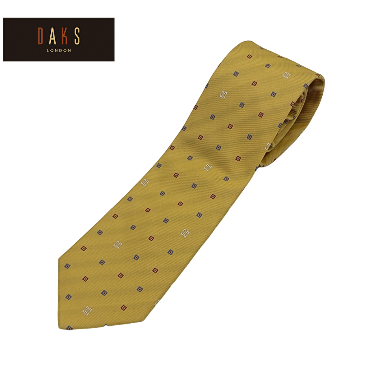 【楽天市場】ダックス ジャガードネクタイ DAKS 8cm幅 イエロー ギフト プレゼント ビジネス 入社 父の日 社会人：シャルム
