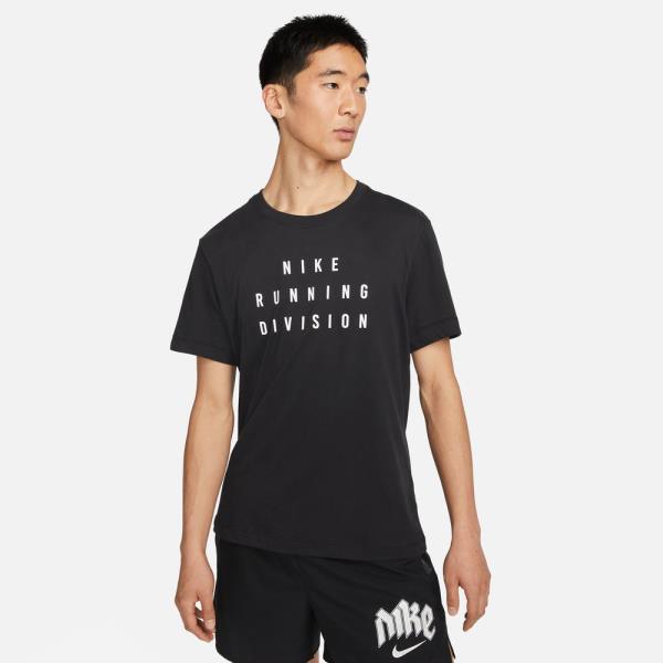 【楽天市場】ナイキ Nike DF ラン ディビジョン S/S Tシャツ ランニングTシャツ FD0123-010(ブラック)：オオミヤス ...
