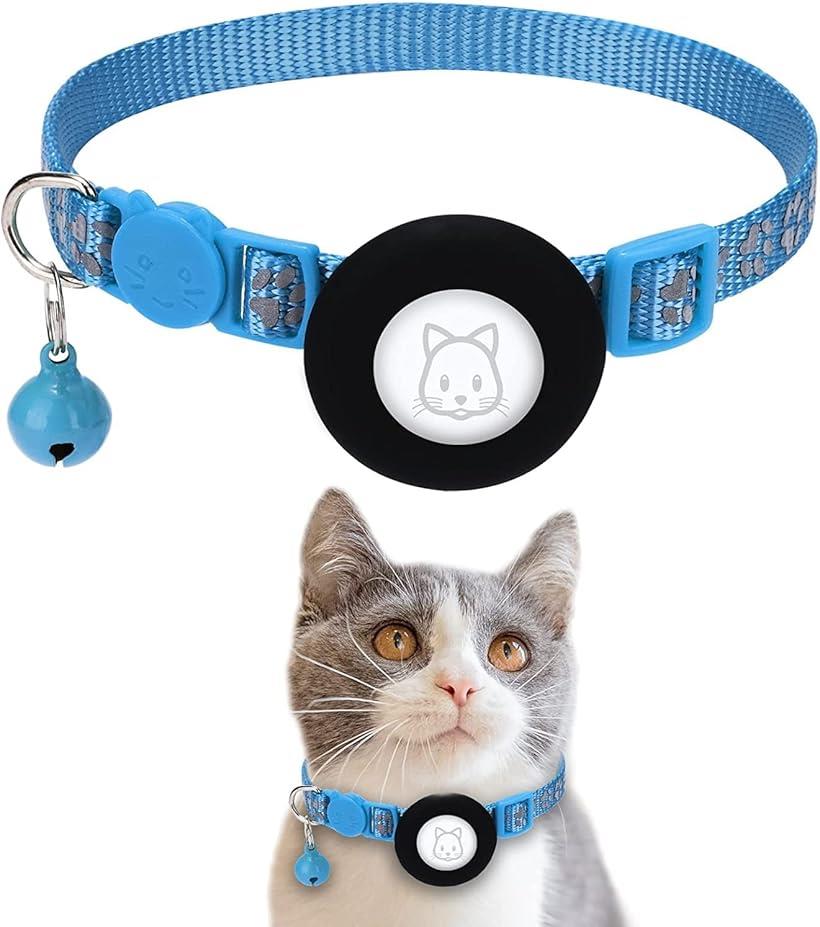 【楽天市場】【全品p5倍★ワンダフルデー】airtag Gpsペット追跡装置 エアタグ 犬 猫用 安全首輪 スマホ対応 猫の足柄光反射のデザイ