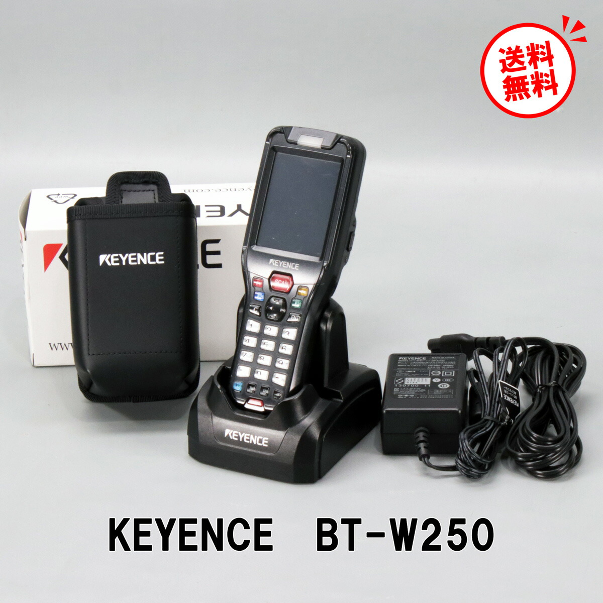 【楽天市場】キーエンス BT-W250 充電器セット【送料無料/正常動作/中古美品/一ヶ月保証】 2次元コード(QRコード)対応 ハンディ ...