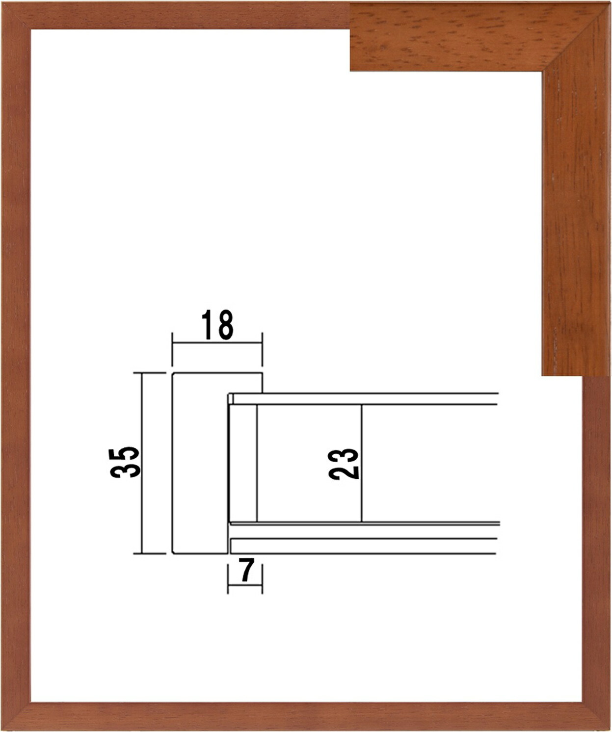 【楽天市場】立体額縁 7916希 ブラウン OA-A4：オイダ額椽