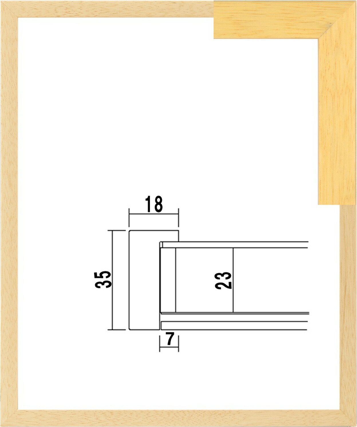 【楽天市場】立体額縁 7916希 ナチュラル OA-A4：オイダ額椽
