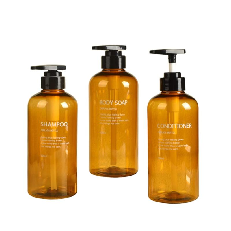 【楽天市場】レジプロb シャンプーボトル 中が見える ディスペンサー 3本セット 詰替え 容器 トリートメント 500ml：ok-shop88