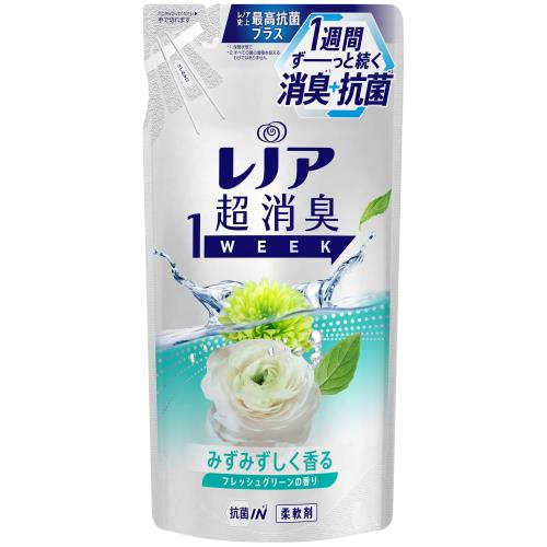 【楽天市場】レノア 超消臭1WEEK 柔軟剤 フレッシュグリーン 詰め替え 400mL：OKストアー