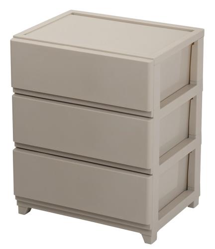 【楽天市場】JEJアステージ(JEJ Astage) 収納ケース デコニー シーヴォ 3段 ワイド グレージュ 簡単組立 日本製 幅34×奥行41.5×高さ86.1cm 幅54×奥行41.5× ...