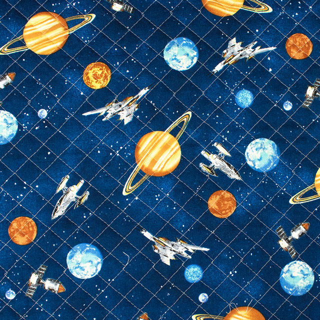 【楽天市場】生地 お気に入りシリーズ コズミック/キルティング（MOWF-153Q） NV.ネイビー (H)_k4_：新宿オカダヤ楽天市場店