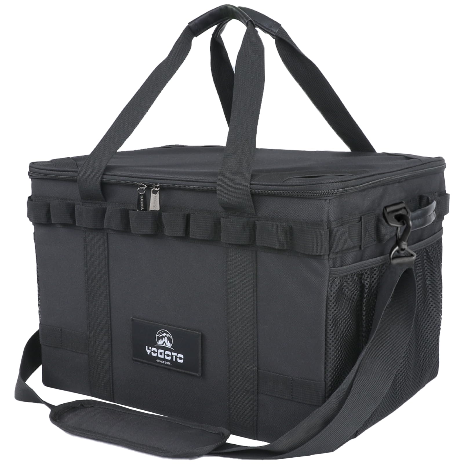 【楽天市場】YOGOTO 収納ボックス アウトドア キャンプ ギアボックス コンテナ 36L/60L トランク収納 大容量 深型 車載収納 ソロキャンプ用 ギアケース 底面防水 仕切り付き ...