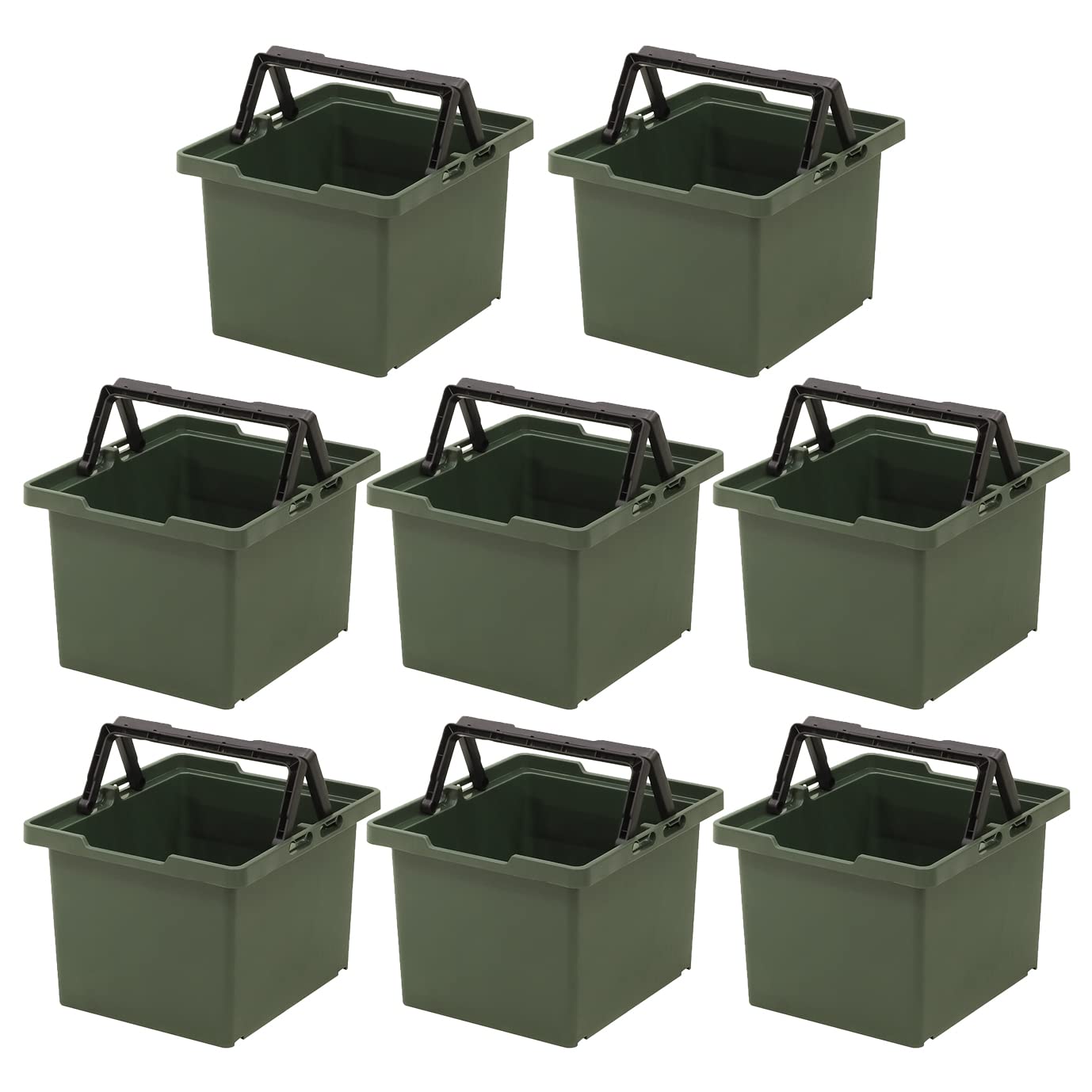 【楽天市場】JEJアステージ 収納ボックス セパレートバスケット #75 グリーン 日本製 アウトドア キャンプ 積み重ね SPB-N75G [幅30.8×奥行36.3×高さ24cm] 8個 ...