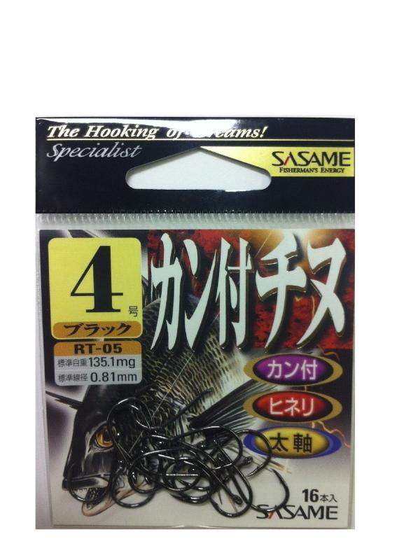 【楽天市場】ささめ針(SASAME) RT-05 カン付チヌブラック 4号：櫻花舎楽天市場店