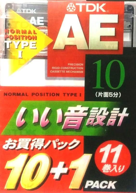 【楽天市場】TDK カセットテープ AE 10 いい音設計 10分 10+1 11巻入り：櫻花舎楽天市場店