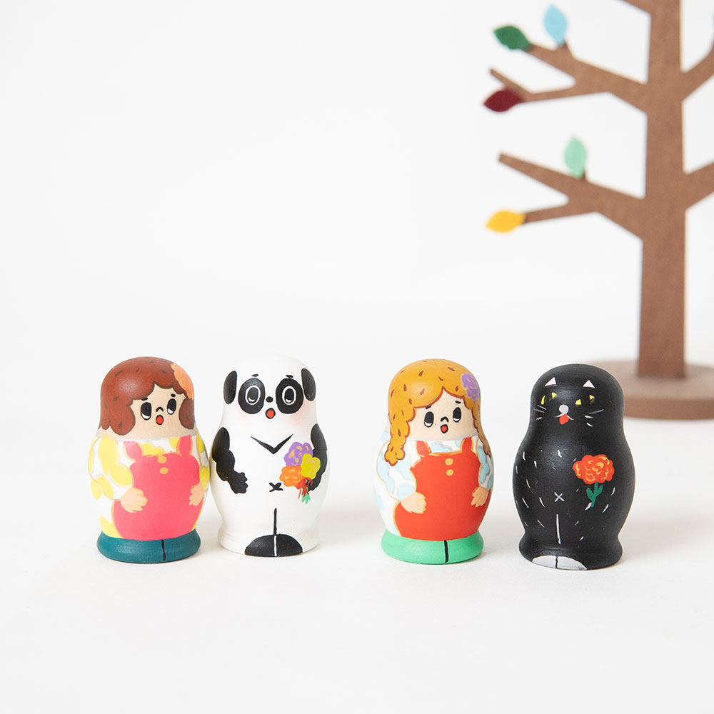 【楽天市場】木製人形2個セット【pichio candle】(インテリア雑貨 置物 小さめ 木製)日本製 ハンドメイド 北欧 雑貨 贈り物 ...