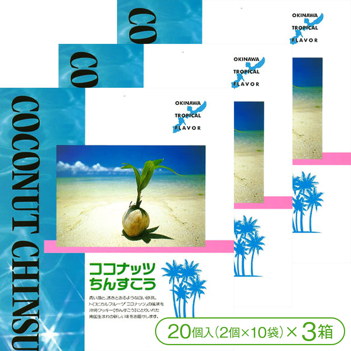 【楽天市場】【サクサク・ホロホロ食感の沖縄伝統菓子「ちんすこう」】南国生まれの新しい味 ココナッツちんすこう（20個入＜2個×10袋＞×3箱 ...