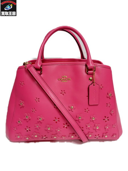 【楽天市場】COACH マーゴット/ティーローズ/2WAY/ピンク/F37659【中古】[ ]：買取王国 楽天市場店