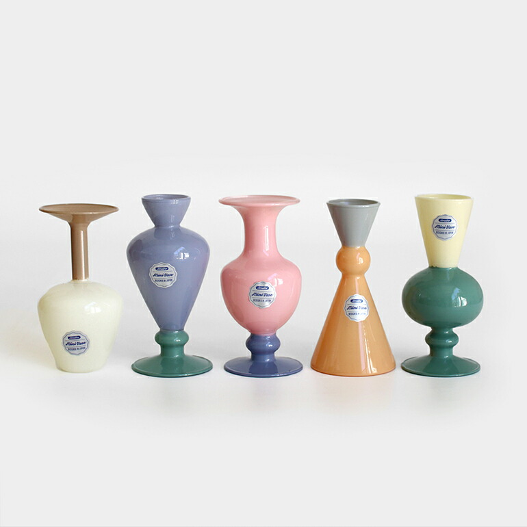 【楽天市場】【お得な5のつく日にポイント10倍中】【100円クーポン配布中】amabro[アマブロ]MINI VASE -TWO TONE-[フラワーベース 花器 ガラス ツートーン カラフル ...