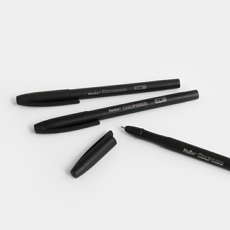 【楽天市場】【100円クーポン配布中】Helix [ヘリックス]ECOボールペン (1本販売)[ボールペン 黒 マット 人間工学 シンプル イギリス文具]：CDC general store