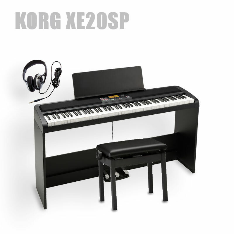 【楽天市場】KORG XE20SP DIGITAL ENSEMBLE PIANO コルグ 電子ピアノ 専用スタンド 3本ペダルユニット 高低 ...