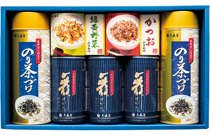 【楽天市場】大森屋 舞すがた味のり卓上･ふりかけ･お茶漬詰合せ NTF-30G お歳暮 海苔 ふりかけ 茶漬け ギフト セット 寒中見舞い お年賀 お祝い 内祝い お礼 お供え プレゼント ...