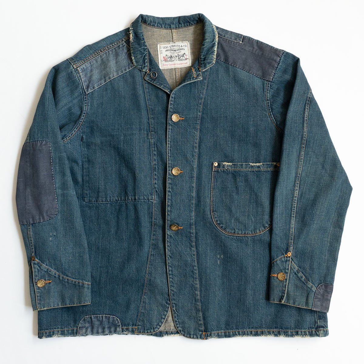 【楽天市場】【雰囲気抜群/カスタムモデル】LEVI'S VINTAGE CLOTHING【イタリア製 214 デニムサックコート】44 ...