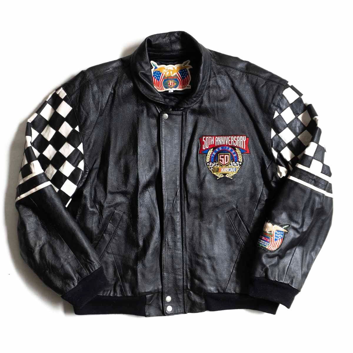【楽天市場】【希少】JEFF HAMILTON 【NASCAR 50th ANNIVERSARY】L オール レザー ジャケット JH ...