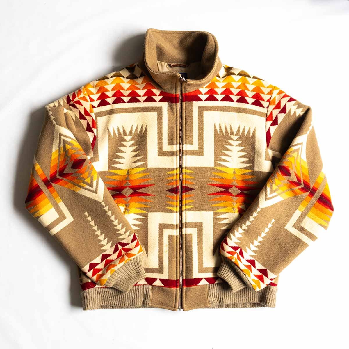 【楽天市場】【雰囲気抜群/USA製】PENDLETON【80s チーフジョセフ柄 ジャケット】M ネイティブ柄 ペンドルトン ウール ブルゾン 古着：OLD BOY SHOP