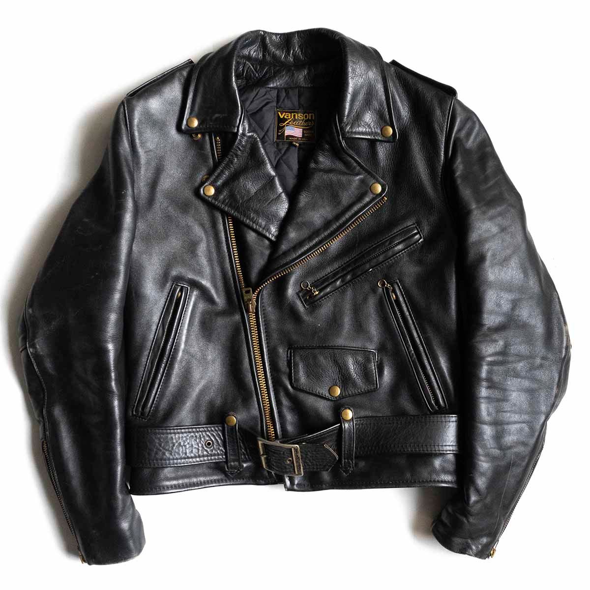 【楽天市場】【雰囲気抜群】 VANSON 【C2 ダブルライダース ジャケット】38 レザー USA製 バンソン 25040323：OLD BOY SHOP