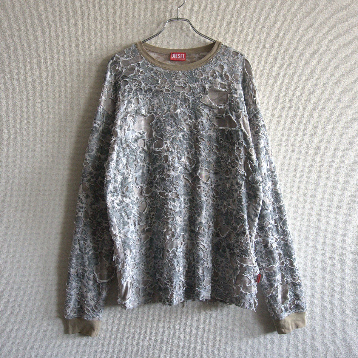 【楽天市場】【美品】DIESEL【 T-BOXT-LS-CAMU 】M ディーゼル ダメージ加工 ロング カットソー 25050751：OLD BOY SHOP