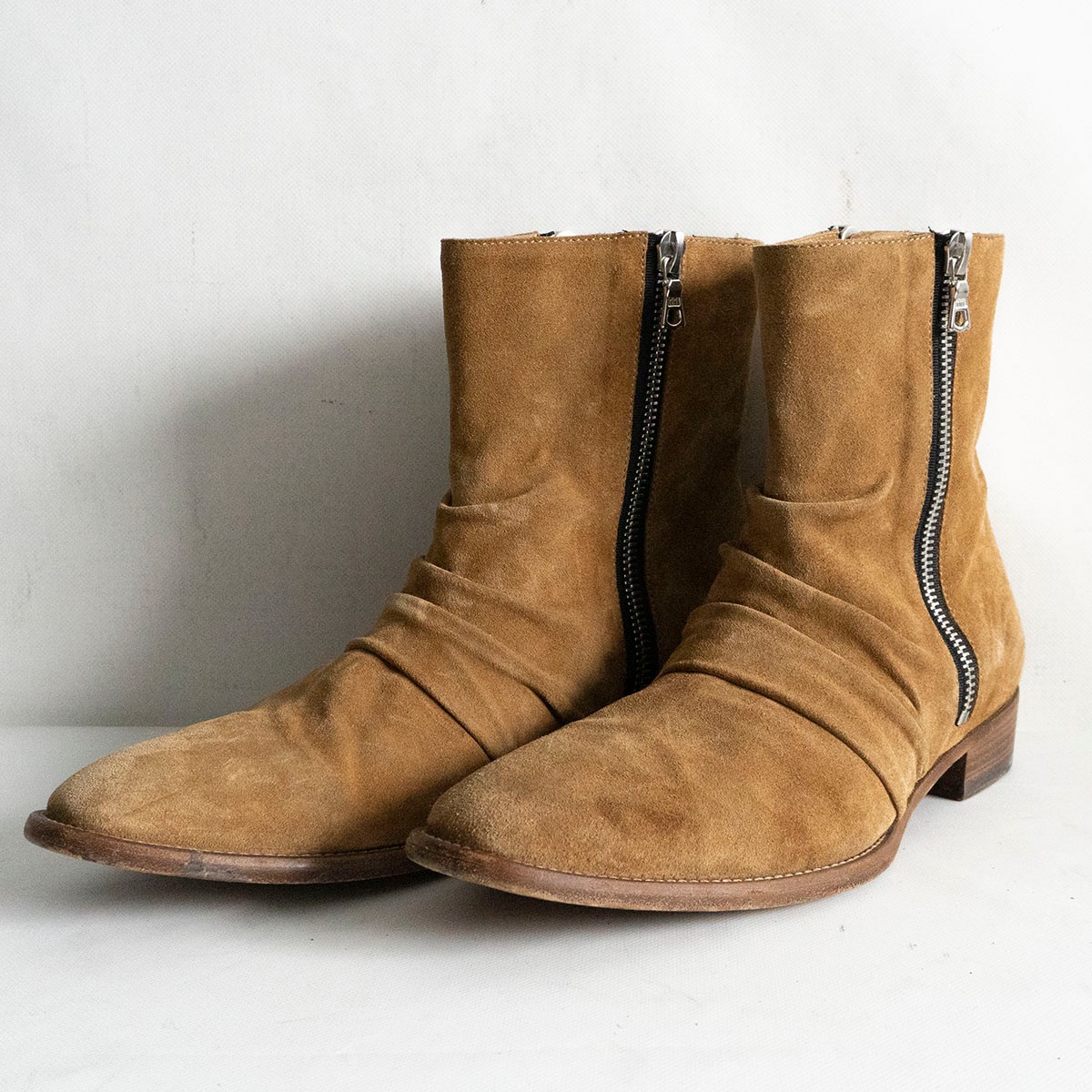 【楽天市場】【最高級】AMIRI【SKINNY STACK BOOT】43 スウェード ブーツ アミリ 25050839：OLD BOY SHOP
