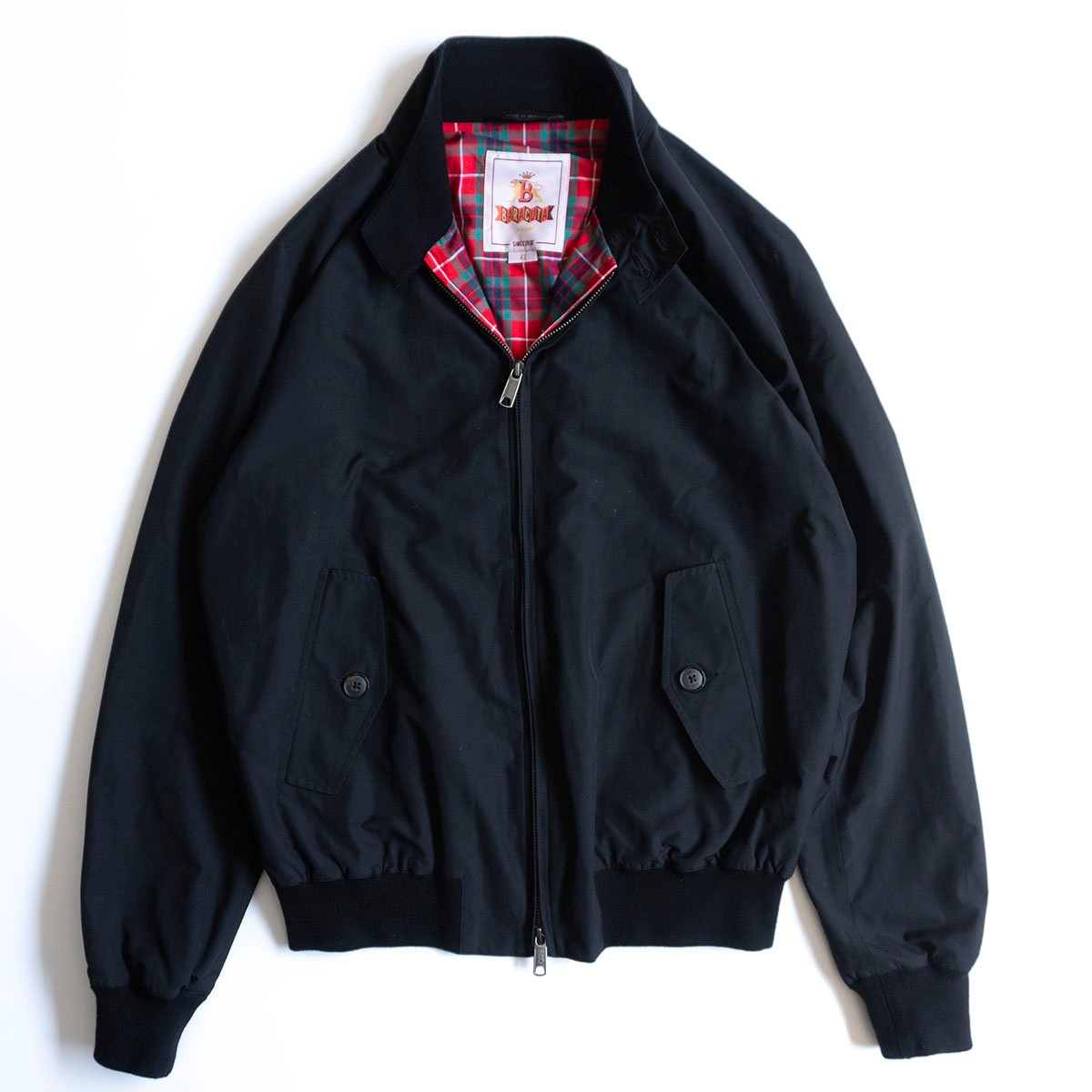 【楽天市場】【美品】 BARACUTA 【G9 スウィングトップ ハリントンジャケット】 42 バラクータ ブラック イングランド製 25060062：OLD BOY SHOP