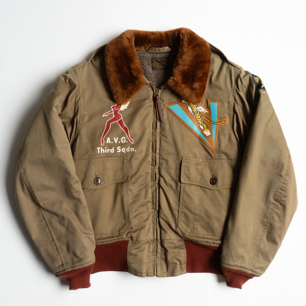 【楽天市場】【雰囲気抜群】BUZZ RICKSON’S【B-10 赤リブ SUPERIOR TOGS】36 フライト ジャケット バズリクソン ...