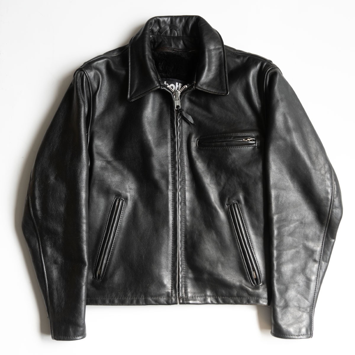 【楽天市場】【雰囲気抜群】SCHOTT【643E/シングルライダースジャケット】38 襟 レザー アメリカ製 ショット 25090830：OLD BOY SHOP