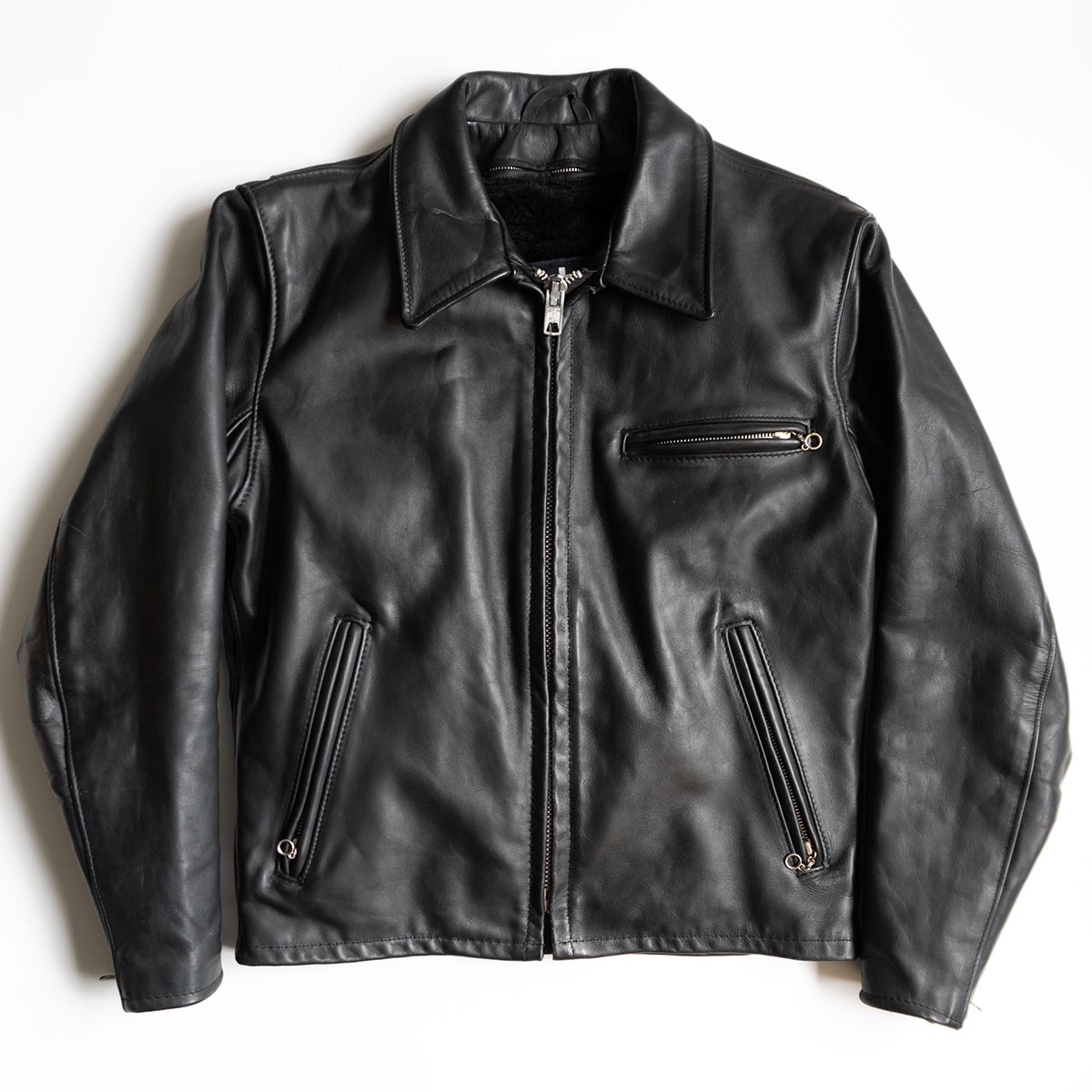 【楽天市場】【美品】SCHOTT【642/シングルライダースジャケット】38 襟 レザー アメリカ製 ショット 25100390：OLD ...