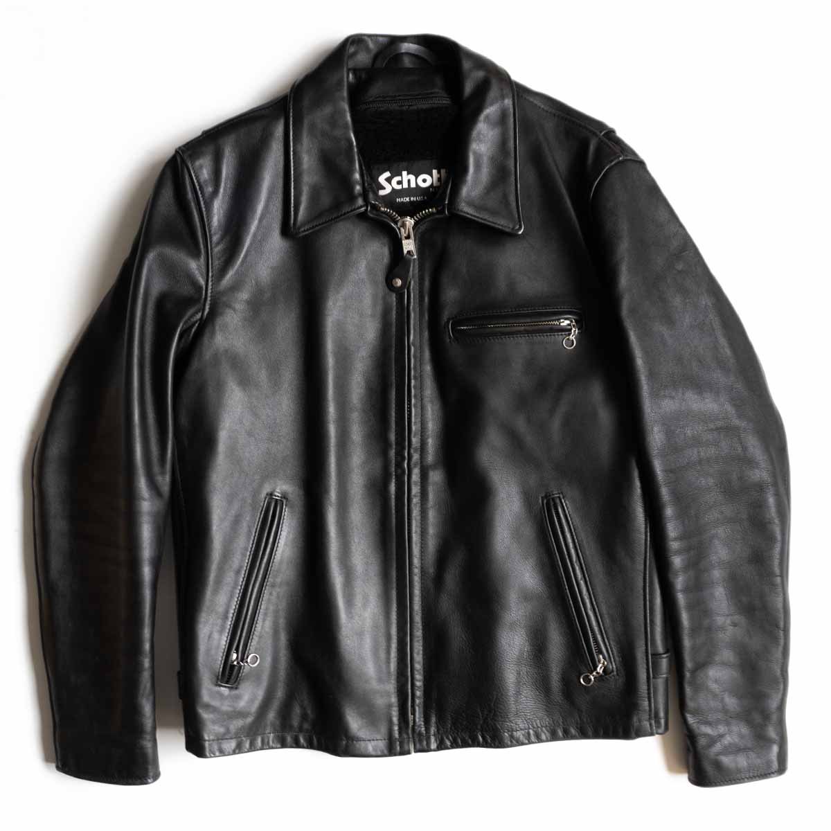 【楽天市場】【美品】SCHOTT【642/シングルライダースジャケット】40 襟 レザー アメリカ製 ショット 25111083：OLD ...