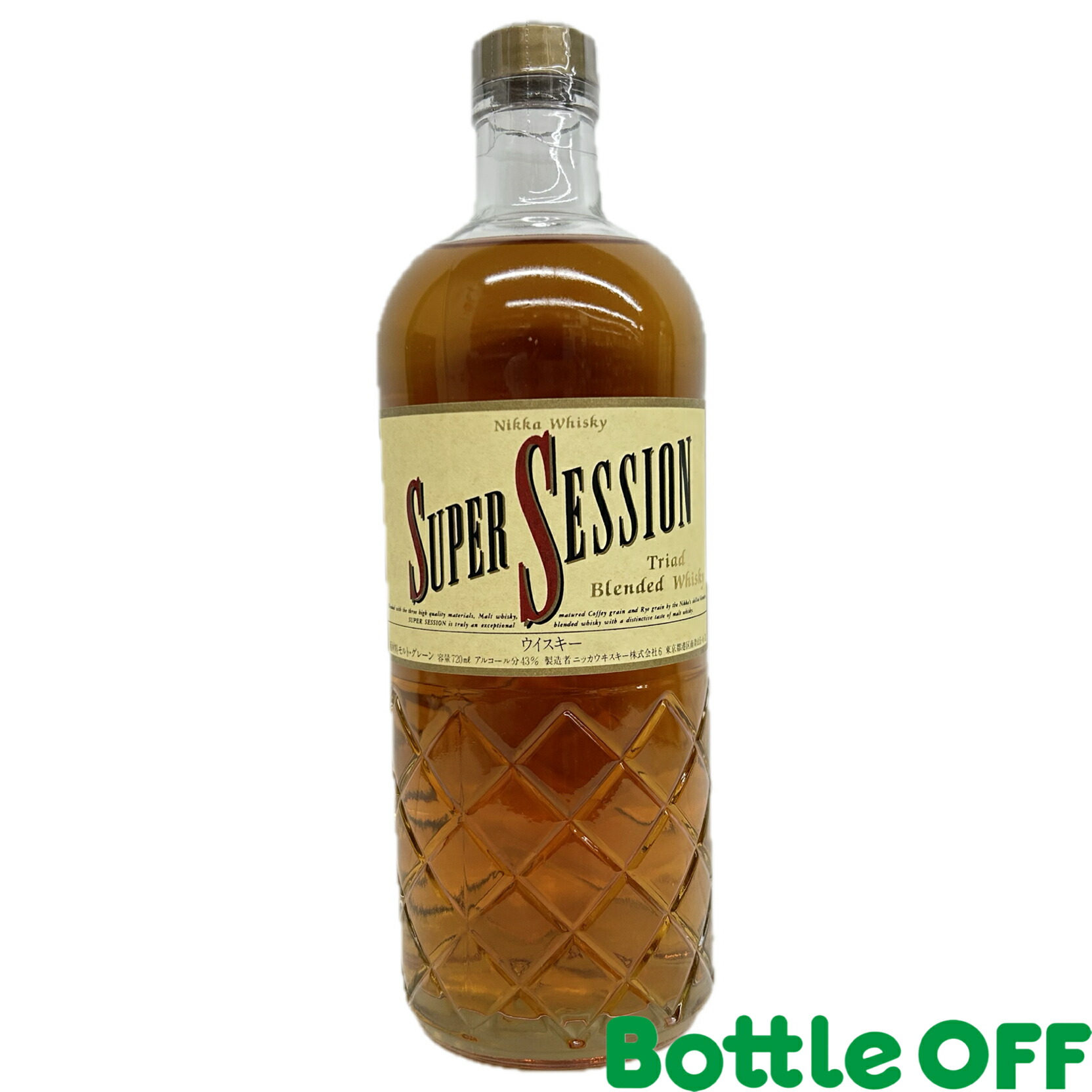 【楽天市場】ニッカ スーパーセッション トライアドブレンド 43% 720ml 90年代 Nikka Super Session Triad Blended Whisky 90s スコッチ ...