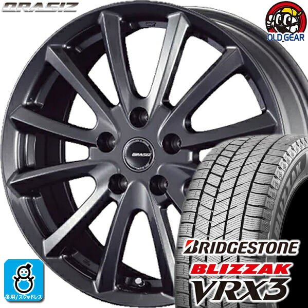 【楽天市場】235/60R18 ブリヂストン ブリザック VRX3 スタッドレスタイヤホイール 新品 4本セット KIT クレイシズVS6 18インチ5H114.3 バランス調整済み ...