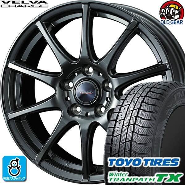 【楽天市場】235/60R18 トーヨータイヤ ウィンタートランパスTX スタッドレスタイヤホイール 新品 4本セット ウェッズ ヴェルヴァ チャージ 18インチ5H114.3 バランス調整 ...