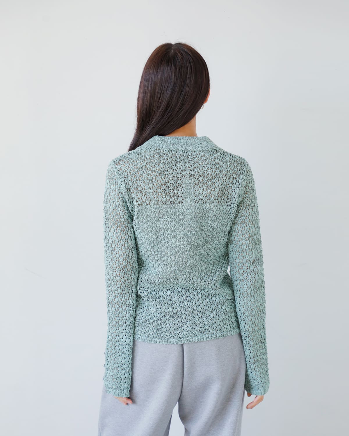 MANOF マノフ オープンワーク ニット カーディガン 89106-2192-ms 2025aw新作 レディース【☆】